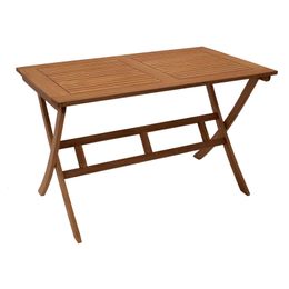 DEGAMO Klapptisch BONITA 120x70cm, Eukalyptus ge&ouml;lt