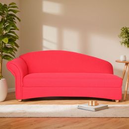 3-Sitzer Sofa Loretta mit linker Armlehne, ca. 193 x 83 x 85 cm - Rosa