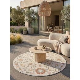 Outdoor-Teppich Wetterfest Creme 120x120 cm - LIMMAT KADIMA DESIGN