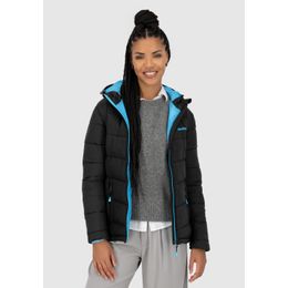 alife and kickin ALIFE & KICKIN Damen Steppjacke "AndriaAK", schwarz, Gr. S, Steppware, Obermaterial: 100% Polyester, Jacken, leichte, taillierte &Uuml;bergangsjacke mit