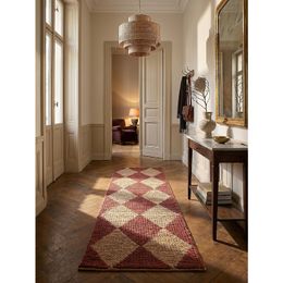 L&auml;ufer Rauten Terrakotta 60 x 230 cm - BAIN KADIMA DESIGN