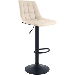 CLP Barhocker h&ouml;henverstellbar Mapun, Barstuhl 360&deg; drehbar, gepolstert mit Metallgestell f&uuml;r K&uuml;che, Theke, Bar und Lounge