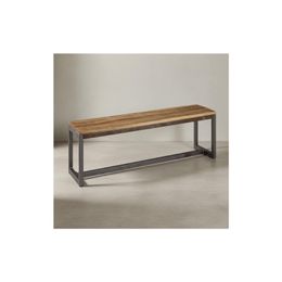 KADIMA DESIGN Vintage Esszimmerbank im Mangoholz-Stil mit Metallgestell, Stabil & Unikat