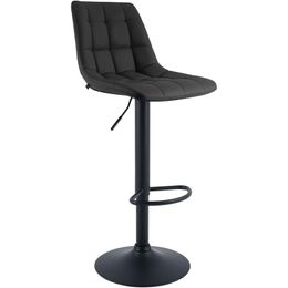 CLP Barhocker h&ouml;henverstellbar Mapun, Barstuhl 360&deg; drehbar, gepolstert mit Metallgestell f&uuml;r K&uuml;che, Theke, Bar und Lounge