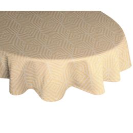 Tischdecke Adam, B:145cm L:220cm, gelb, Bio-Baumwolle, Tischdecken, "Easy Diamond", aus 100% Bio-Baumwolle