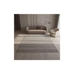 KADIMA DESIGN Kurzflorteppich INN, einfarbig, Beige, 160 x 230 cm