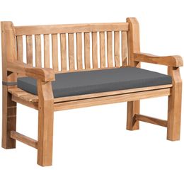 CLP Gartenbank wetterfest Daxon, inklusive Sitzkissen, 2 bis 4 Sitzer, Teakholz robust und pflegeleicht, f&uuml;r Terrasse und Balkon