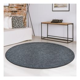 Karat Teppich London Dunkelgrau 78 Rund
