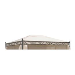 DEGAMO Dachplane f&uuml;r Pavillon Rivoli 3x4 Meter, Farbe ecru