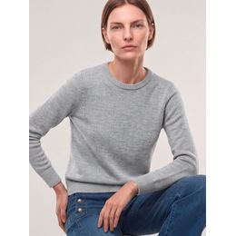 Walbusch Pullover mit B&uuml;ndchen im Patentmuster