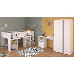 Parisot Kinderzimmer Set 3tlg "Pirouette 13" Wei&szlig;