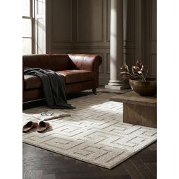 Teppich Kurzflor Creme 140x200 cm - MUOTA KADIMA DESIGN