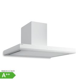 Velaire Dunstabzugshaube Edel, minimalistisch, kraftvoll Energieklasse A++ 595 m&sup3;/h 90 cm Wei&szlig;