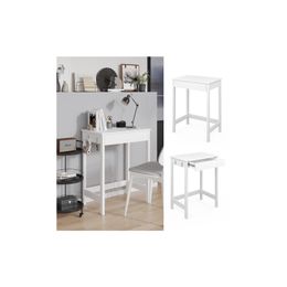 VICCO Schreibtisch Surrey Wei&szlig; 60 x 40 cm mit Schublade