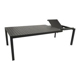 DEGAMO Ausziehtisch LAGOS XL 195/255X120cm, Aluminium anthrazit