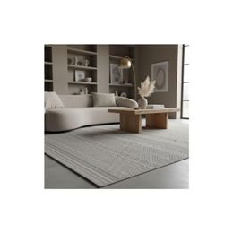 KADIMA DESIGN Outdoorteppich VENTOUX, im Ethno-Stil, Grau, 120 x 170 cm