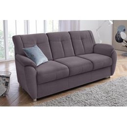 Sit & More 3-Sitzer SIT & MORE, B:189cm H:91cm T:90cm, grau, Luxus-Microfaser ALTARA NUBUCK (100% Polyester) / Struktur fein (100% Polyester);Luxus-Microfaser