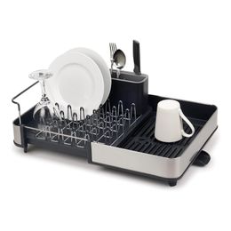 Joseph Joseph Extendable erweiterbarem Abtropfgestell mit abnehmbarem Besteckhalter