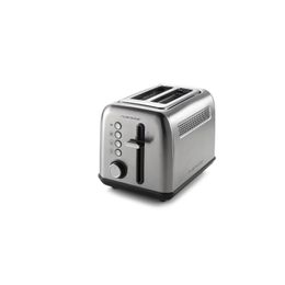 riviera&;bar Stainless Steel 2 short slots Toaster (2-Scheiben, Parallelschlitz, Edelstahl geb&uuml;rstet, 900 W, 7 Br&auml;unungsstufen, 4 Funktionen, Auftaufunktion, Aufw&auml;rmfunktion, Vollkornfunktion)
