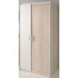 Parisot Kleiderschrank 2-trg. "Charly 21" Akazie-Wei&szlig;
