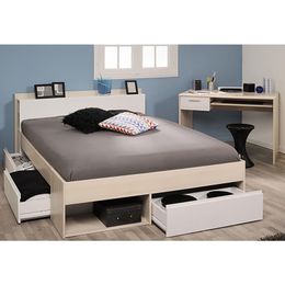 Parisot Schlafzimmer-Set "Most und Charly" Akazie-Wei&szlig;