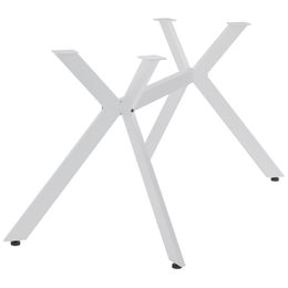CLP Tischbeine Cascada Wei&szlig;, Tischgestell in X-Form f&uuml;r Esstisch, K&uuml;chentisch und Schreibtisch, ideal f&uuml;r DIY-Projekte, belastbar bis 120 kg