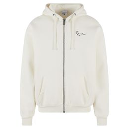 Karl Kani Herren Sweatjacke "Karl Kani Herren"sanftes wei&szlig;, Gr. XS, 80% Baumwolle, 20% Polyester, Sweatjacken
