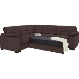 Sit & More Ecksofa SIT & MORE, B:255cm H:88cm T:225cm, braun, Luxus-Microfaser (90% Polyester, 10% Polyamid);Struktur (100% Polyester);Luxus-Microfaser ALTARA