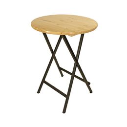 Stehtisch Z&Uuml;RICH 78cm klappbar, Metall + Holz lackiert