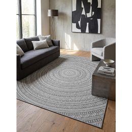 KADIMA DESIGN Flachgewebe-Teppich Polypropylen Anthrazit 120x170 cm - BORNO Kadima