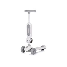 Chipolino Kinderroller Bloomi 2 in 1 Laufrad Sitz PU-R&auml;der Lichteffekte Bremse grau