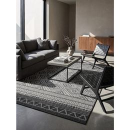 KADIMA DESIGN Flachgewebe-Teppich Polypropylen Anthrazit 160x220 cm - ESERA Kadima