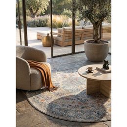 KADIMA DESIGN Outdoor-Teppich Wetterfest Mehrfarbig 120x120 cm - LIMMAT Kadima