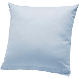 Kissenbezug Primera, B:40cm L:40cm, blau, Mako-Satin, 100% Baumwolle, Mako-Satin, Kissenbez&uuml;ge, "Primera Luxus-Satin Kissenbezug", Passend zu unserer