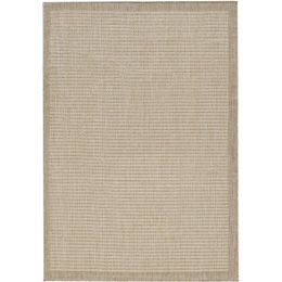 KADIMA DESIGN Teppich Outdoor DAFNE in Beige, einfarbig, 120 x 170 cm
