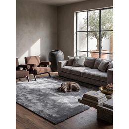 Teppich Antirutsch Anthrazit 240x240 cm - ALDAN KADIMA DESIGN