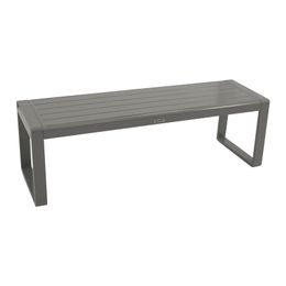 Hockerbank BRESCIA 3-sitzer, Aluminium silbergrau