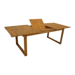 DEGAMO Ausziehtisch SANTIAGO 180/240x100cm rechteckig, Akazie ge&ouml;lt