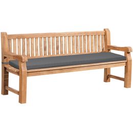 CLP Gartenbank wetterfest Daxon, inklusive Sitzkissen, 2 bis 4 Sitzer, Teakholz robust und pflegeleicht, f&uuml;r Terrasse und Balkon