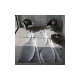 KADIMA DESIGN Teppich Kurzflor DRAU in Schwarz, mit Farbverlauf, 80 x 150 cm