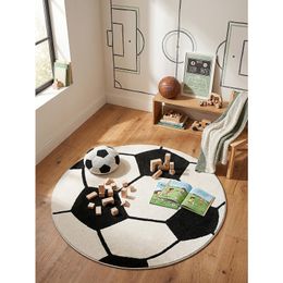 KADIMA DESIGN Kinderteppich Pflegeleicht Schwarz 200x200 cm - CANAZEI Kadima