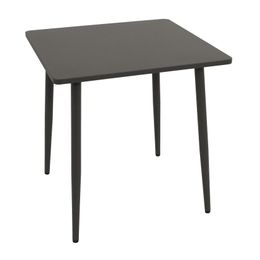 DEGAMO Bistrotisch DENVER 70x70cm quadratisch, Metall anthrazit