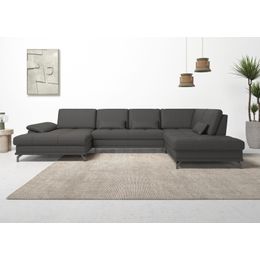 Wohnlandschaft OTTO HOME, B:363cm H:89cm T:223cm, braun, Luxus-Microfaser (90% Polyester, 10% Polyamid);Samtoptik (100% Polyester), Sofas, "Costello