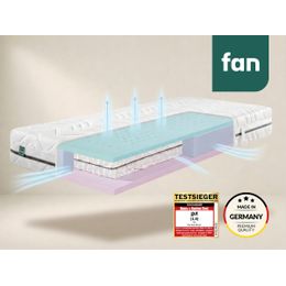 f.a.n. Taschenfederkernmatratze FAN, B:90cm H:24cm L:200cm, wei&szlig;, Bezug: 100% Polyester, Matratzen, "fan Flex Side Clima T, Matratze 90x200 cm, 140x200 cm &