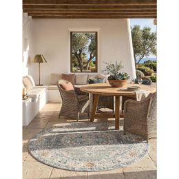 Outdoor-Teppich Niederflor Grau 120x120 cm - LIMMAT KADIMA DESIGN