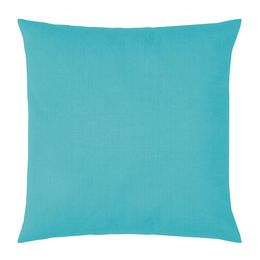 Dekokissen Pad, B:50cm L:50cm, blau, Baumwolle, Dekokissen_Sitzkissen_Kissenh&uuml;llen, "LEDA", 100% Baumwolle