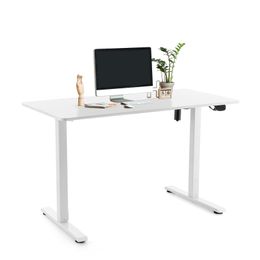 hjh OFFICE Elektrisch h&ouml;henverstellbarer Schreibtisch Worktime MDF Platte, Gestell aus Stahl