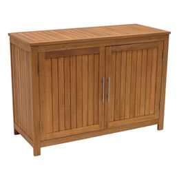 DEGAMO Konsolenschrank CABINET 120x50x85cm, Eukalyptus ge&ouml;lt