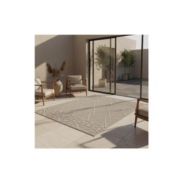 KADIMA DESIGN Teppich Outdoor IMST in Beige, im Berber-Stil, 120 x 170 cm