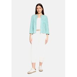 Betty Barclay Damen Jackenblazer "Damen mit Rei&szlig;verschluss"aquifer, Gr. 44, Samt, Obermaterial: 92% Polyester, 8% Elasthan, Blazer